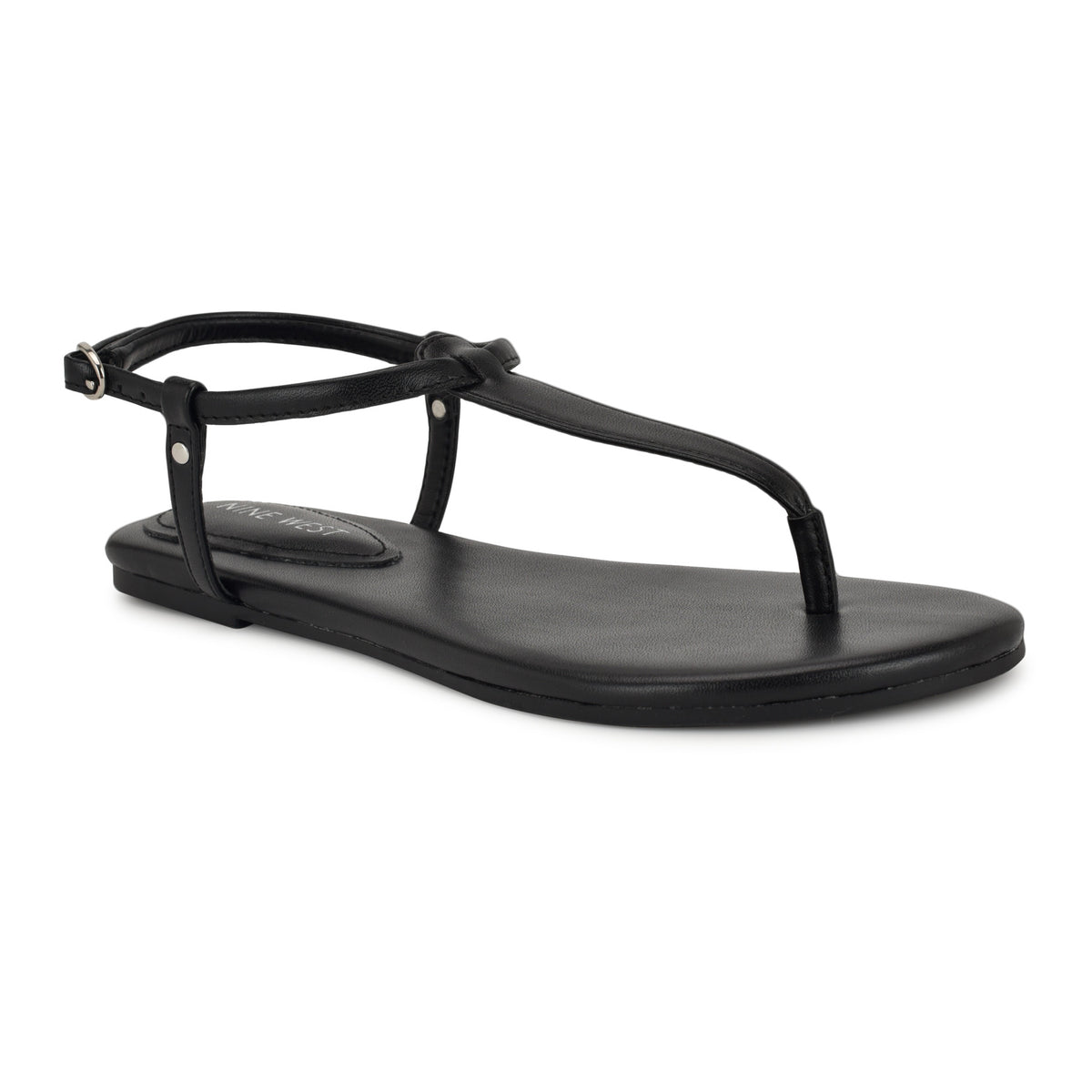 Women's Beriah Flat Thong Sandals - Black | Nine West