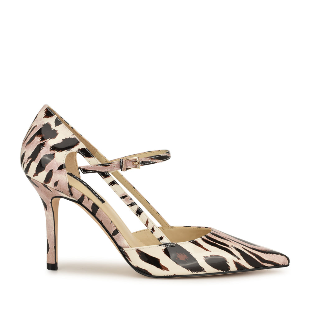 Women's Gorgie Mary Jane Pumps - Patent Leopard Print | Nine West