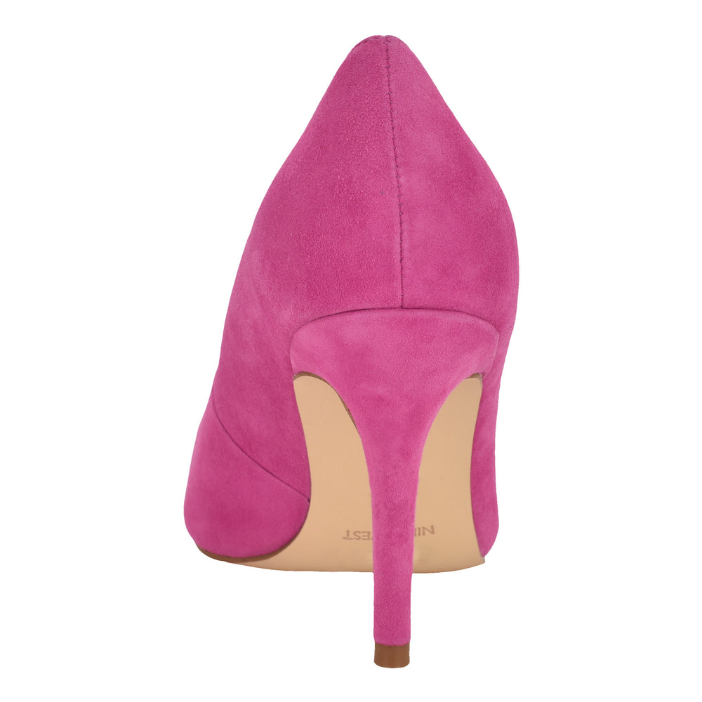 Women's Gemmha Leather Pointy Toe Pumps - Pink Suede | Nine West