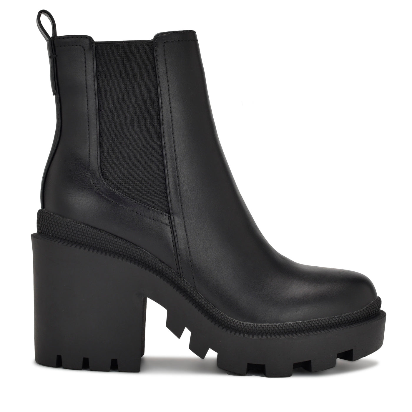 Women's Forme Chelsea Lug Sole Booties - Black | Nine West
