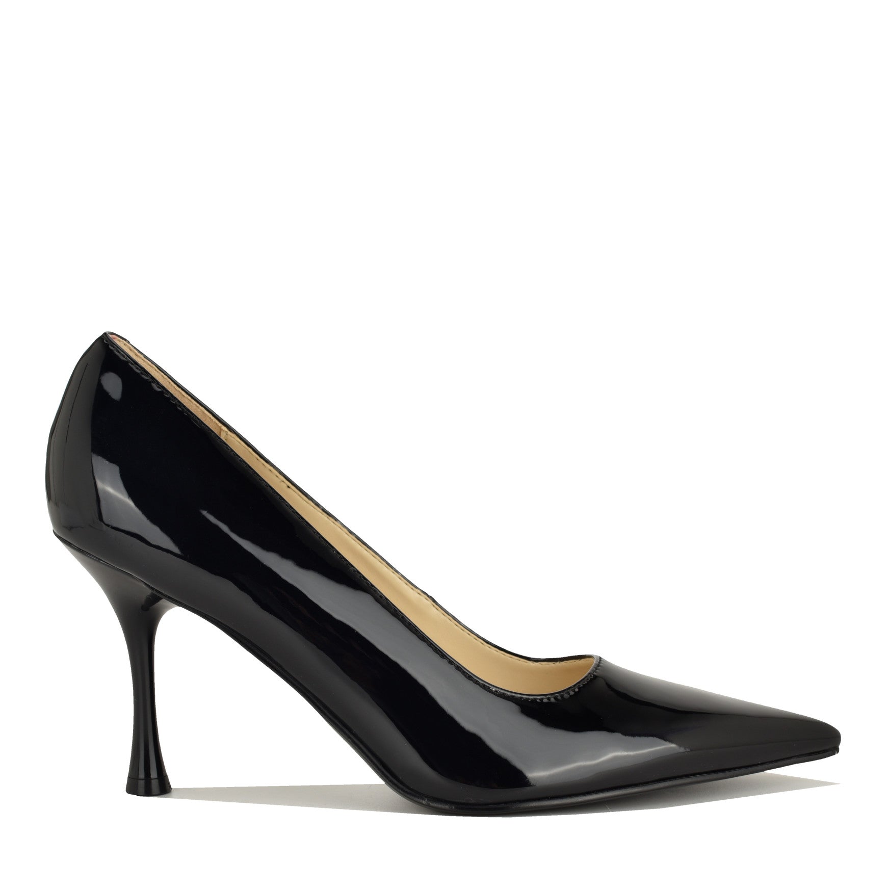 Women's Pursee Pointy Toe Pumps - Black Patent | Nine West