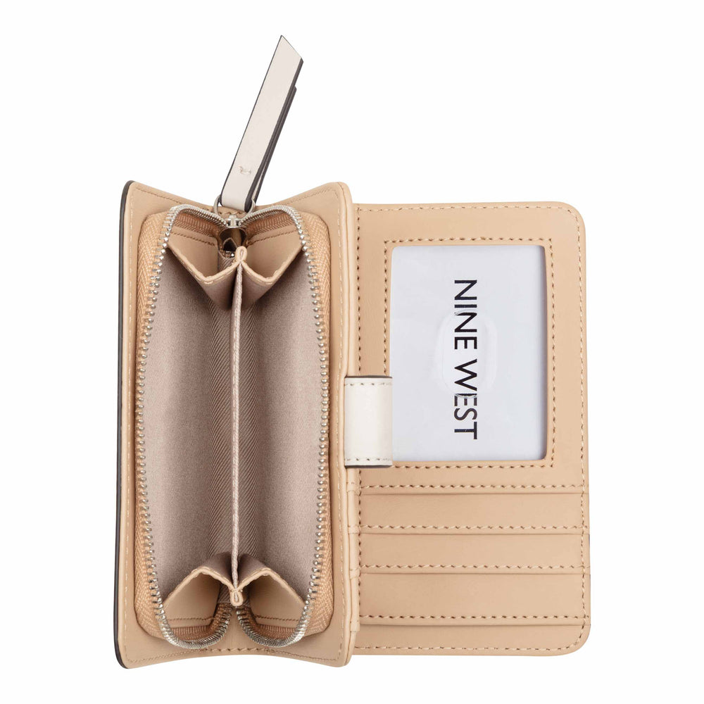 Luela French Wallet - Floral Logo Milk | Nine West