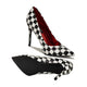 Women's Fresh Pointy Toe Pumps - Black and White Checker | Nine West
